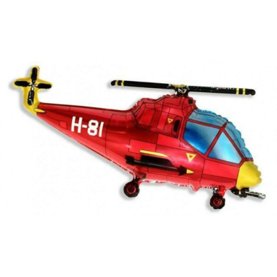 Helicopter Red, Helikopter fólia lufi 36 cm (WP) - Party kellék: árak ...