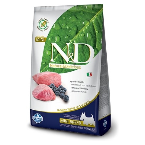 N&D N&D Dog Prime Adult Mini Lamb & Blueberry 7kg - Kutyaeledel: árak ...